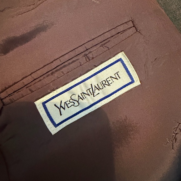 Yves Saint Laurent | Suits & Blazers | Vintage Ysl Charcoal Blazer ...